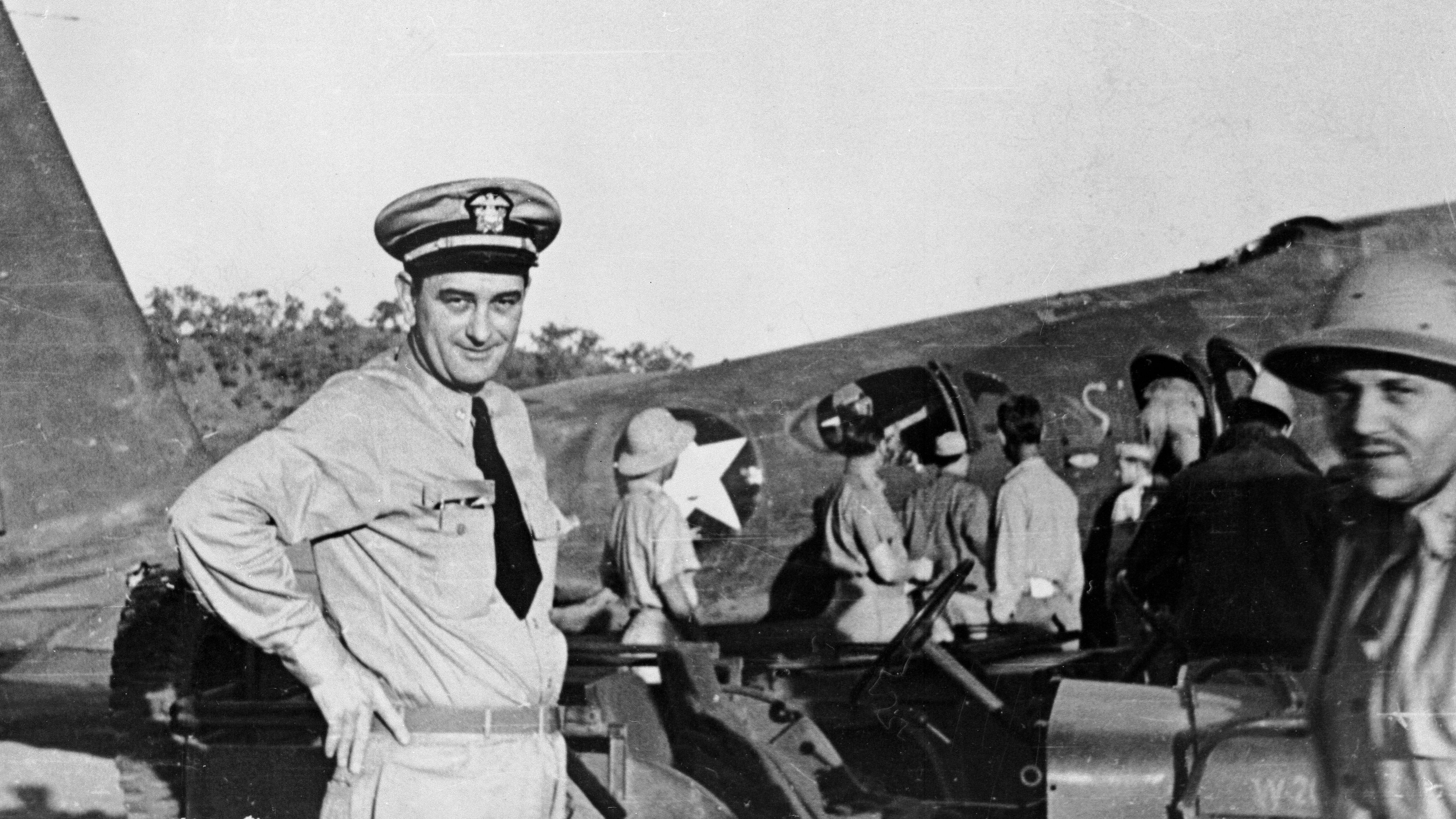 How a Luckily Timed Bathroom Break Saved LBJ's Life During WWII | HISTORY