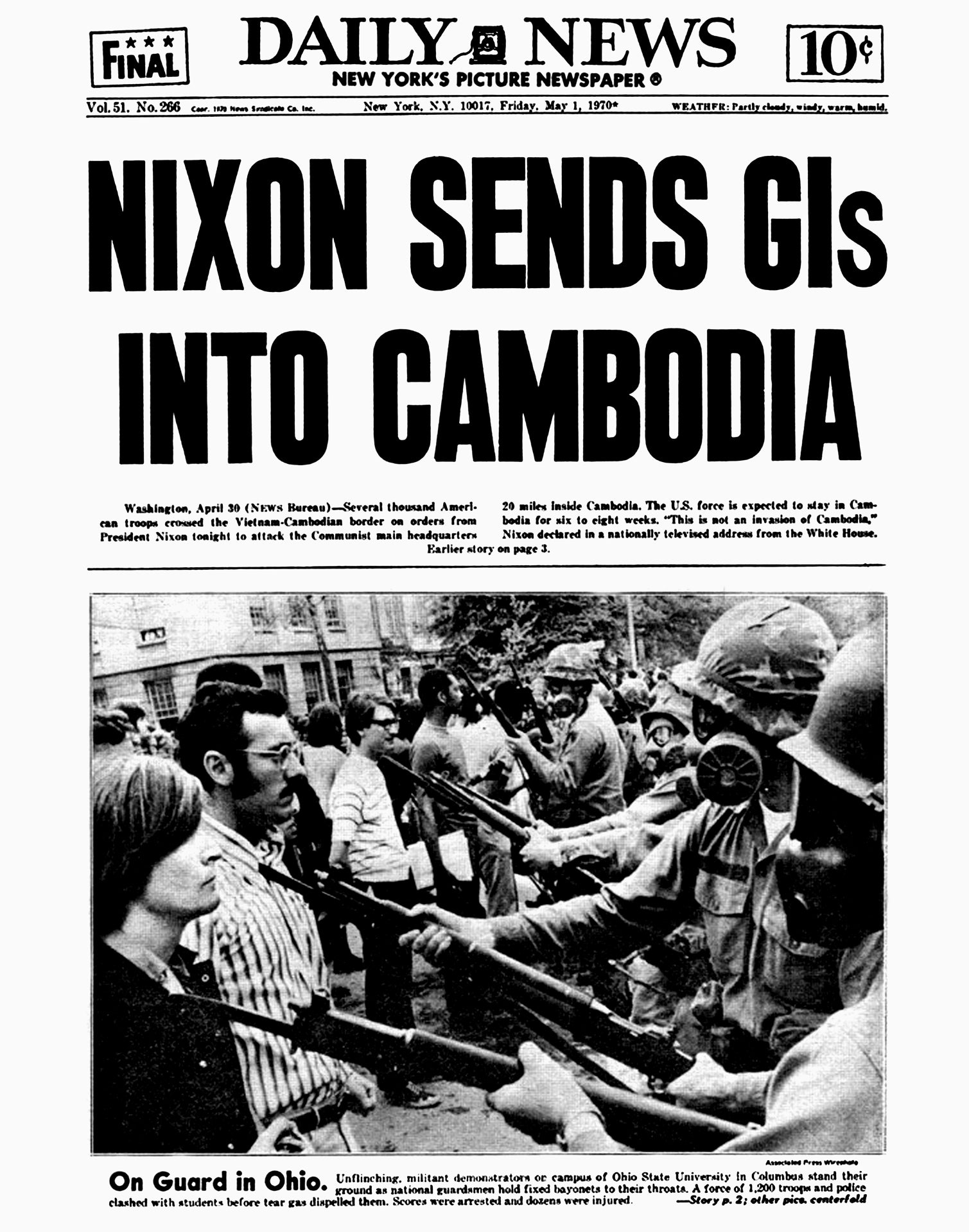 How Nixon’s Invasion of Cambodia Triggered a Check on Presidential ...