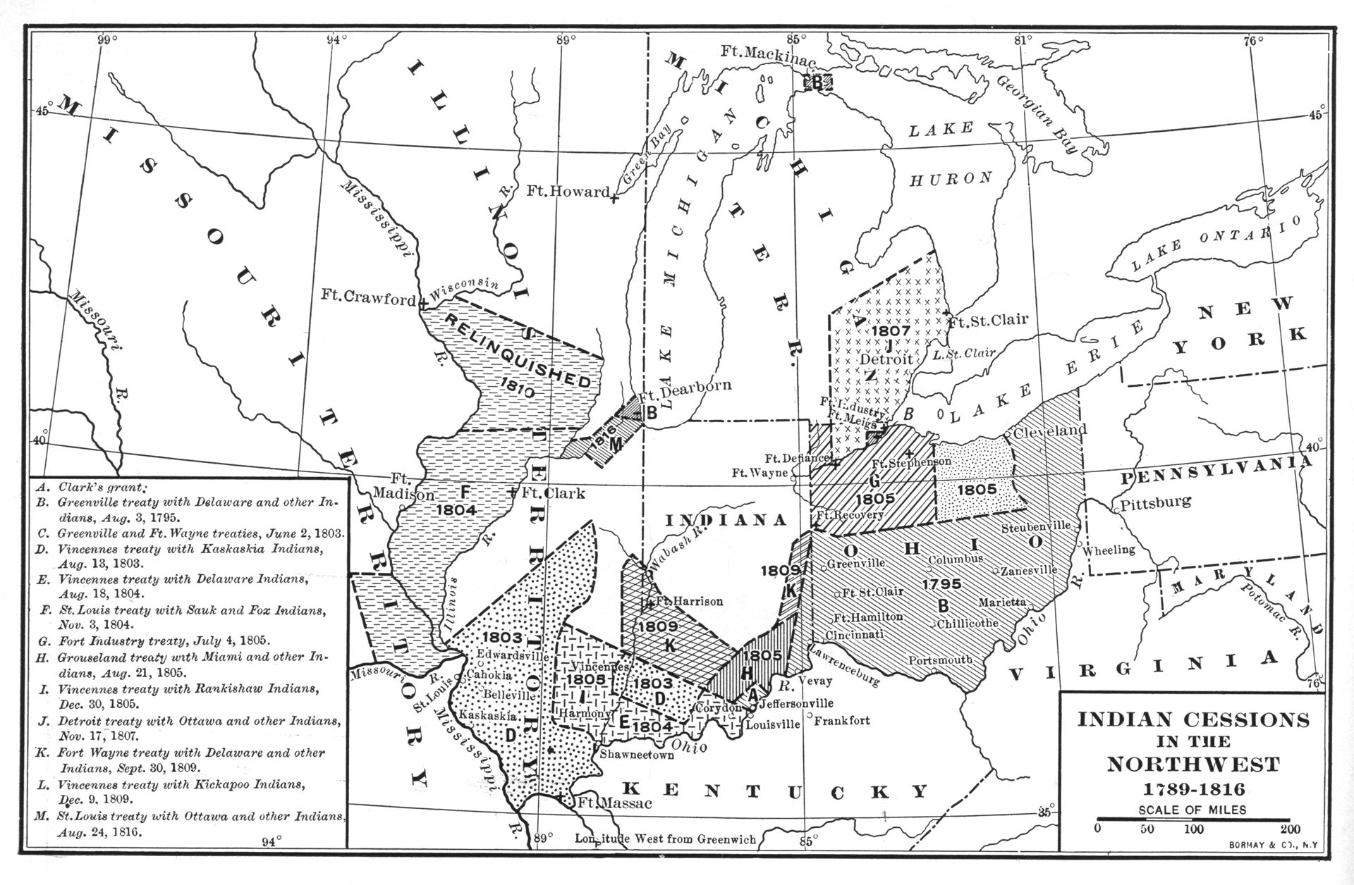 Map of Native American peace treaties - Native Maps