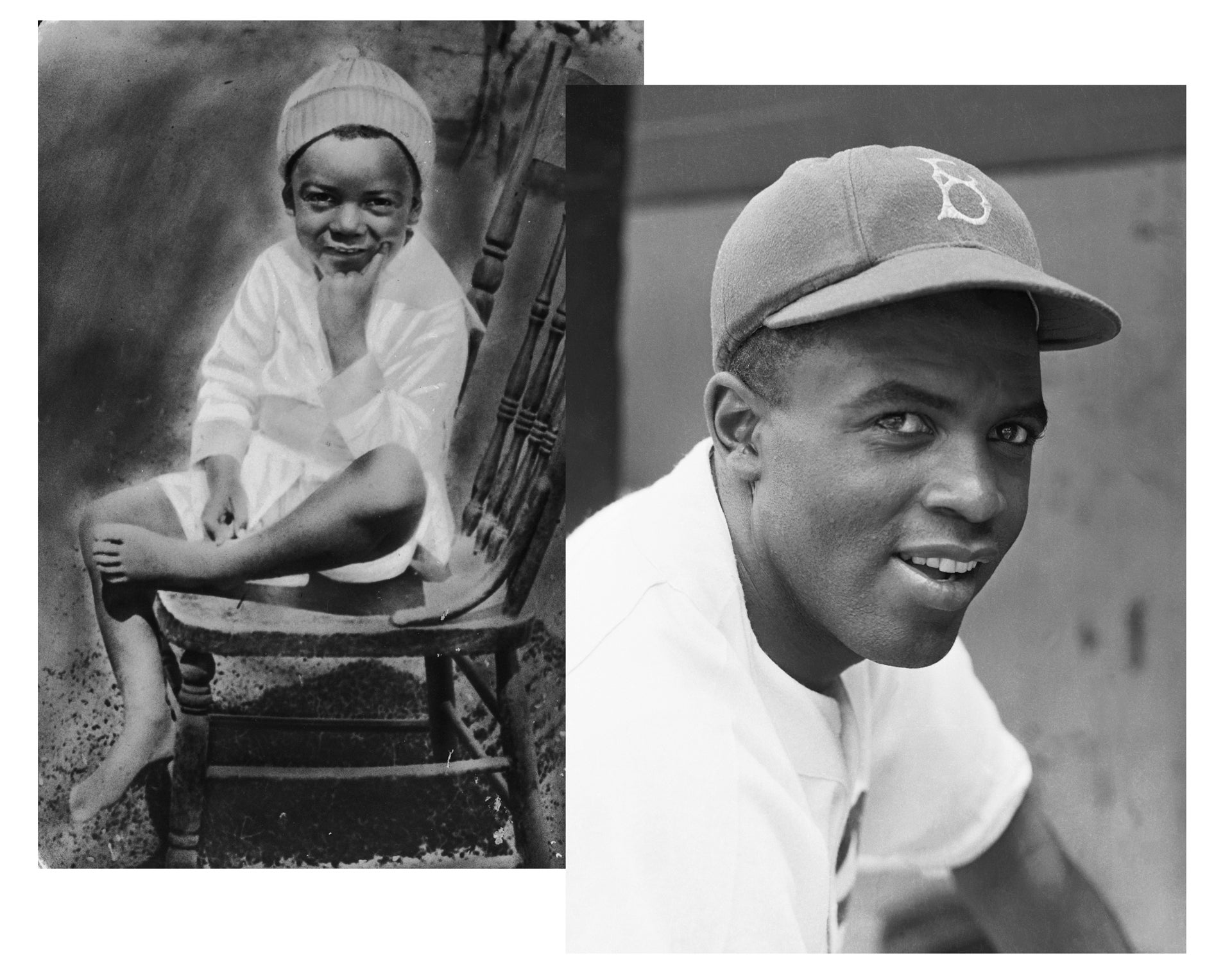 Jackie Robinson As A Boy Jackie Robinson And Dr. Sterling Wade Brown
